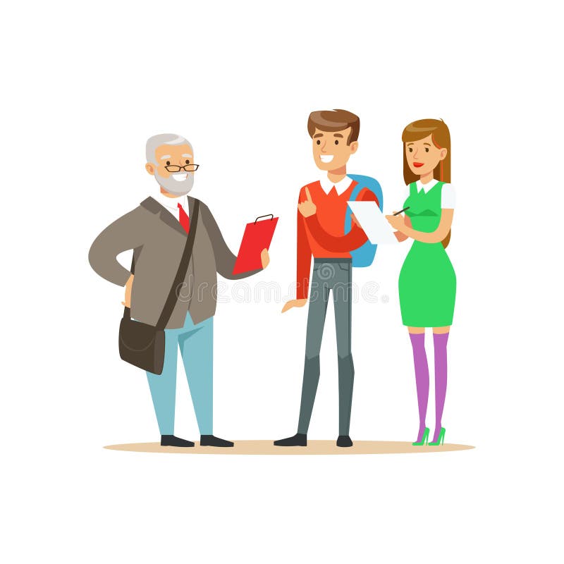 High School Student Discussion Stock Illustrations – 414 High School ...