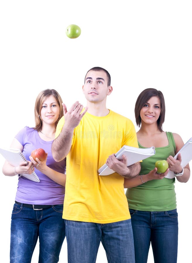 Students having fun stock photo. Image of college, person - 14689760