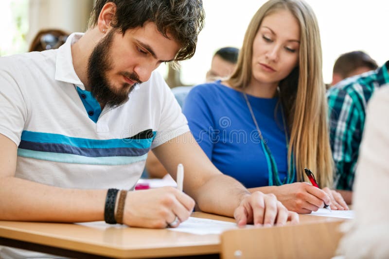 Students Cheating with Cheat Sheet Stock Photo - Image of cheating ...