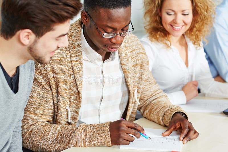 People Helping Each Other In School