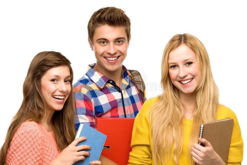 Group of Students Using Mobile Phone Stock Photo - Image of success ...