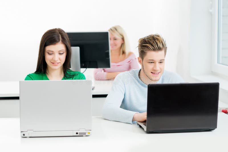 Students at the Informatics and Programming Lesson Stock Photo - Image ...