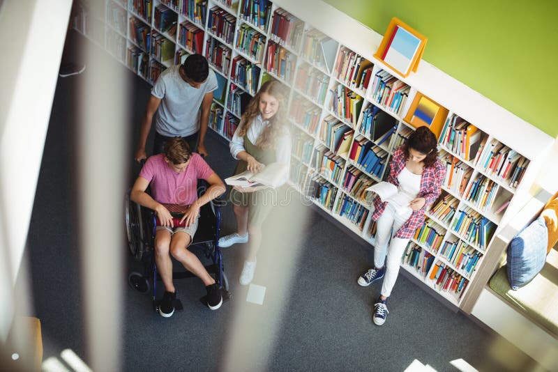 Students Interacting with Each Other in Locker Room Stock Image - Image ...