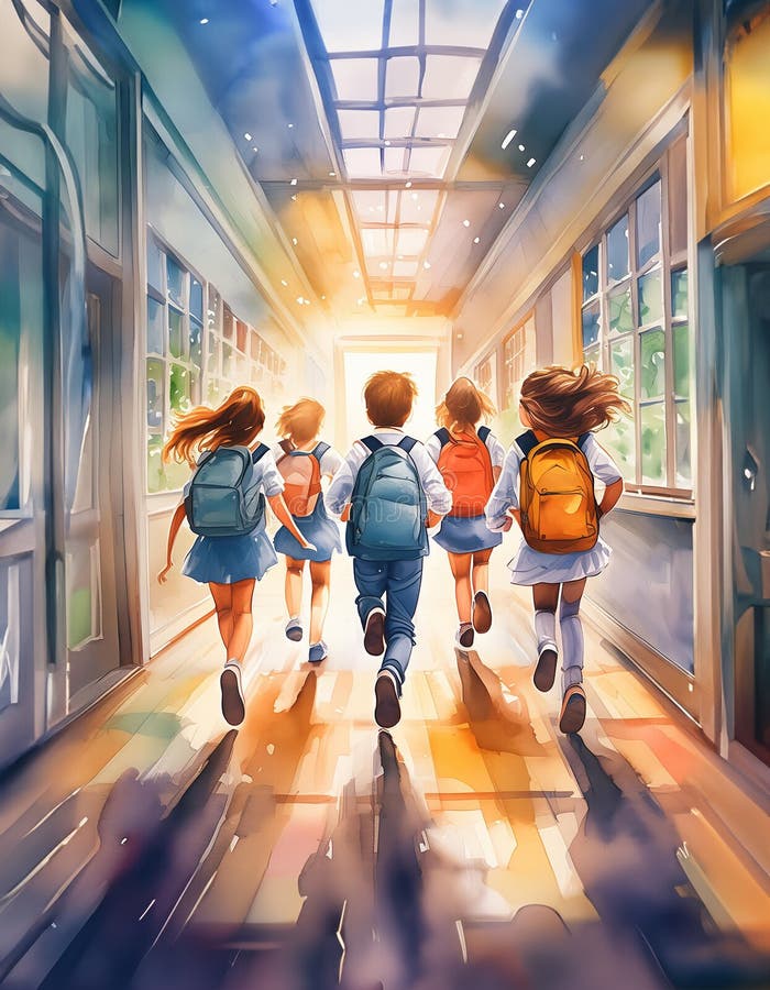 Studentsâ€™ Journey into Knowledge Stock Illustration - Illustration of ...