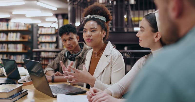 Library, People and Walking on Stairs with Book for Reading, Learning ...