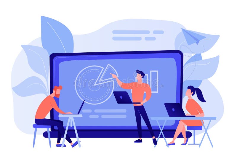 Digital Classroom Concept Vector Illustration. Stock Vector ...