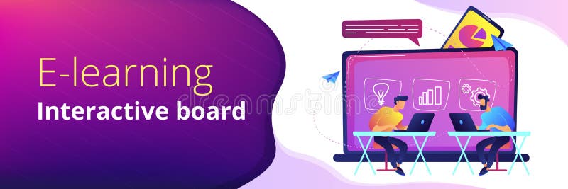 Digital Learning Header or Footer Banner. Stock Vector - Illustration ...