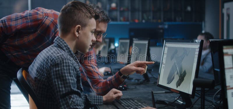 Students Learning 3D Design Stock Image - Image of studying, sitting ...