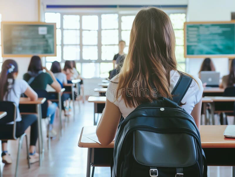 Students are Learning on Laptop during Computer Class in the Classroom ...