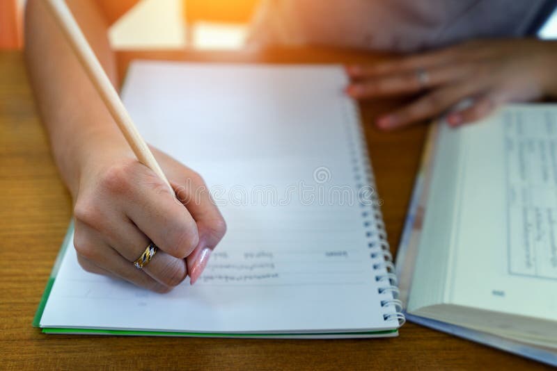 Students Learning and Making Notes Stock Image - Image of data, modern ...
