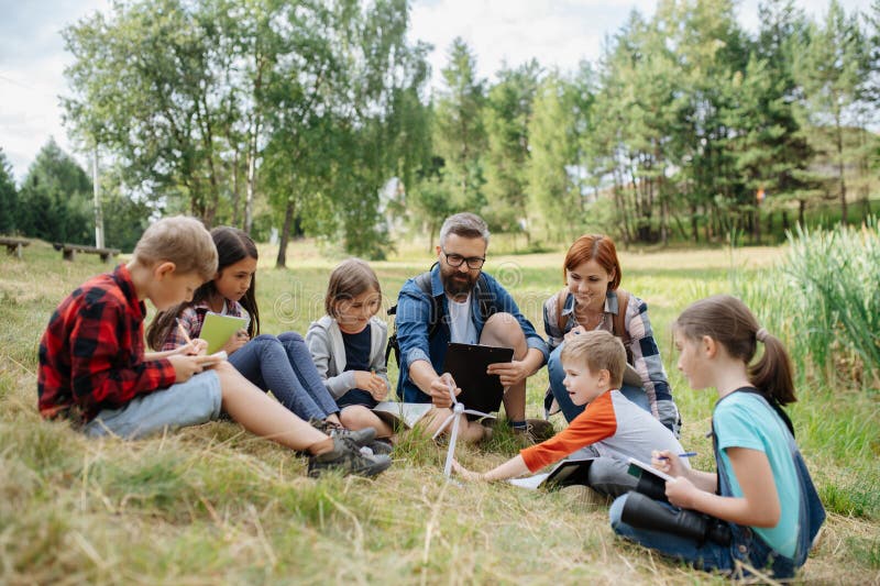 Students Learning about Renewable Wind Energy during Field Teaching ...