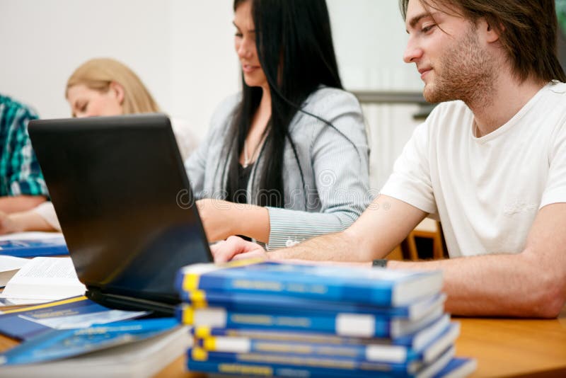 Students learning together stock image. Image of school - 44203951