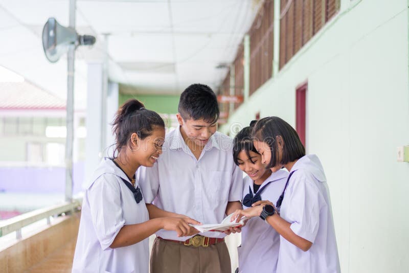 Students Learning Together in Front of the Class Stock Image - Image of ...