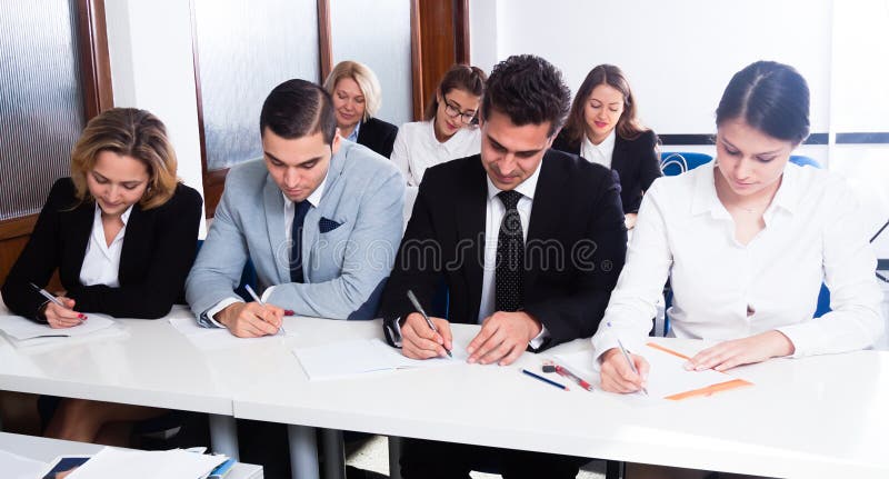 Students at Lecture at University Stock Image - Image of speech, male ...