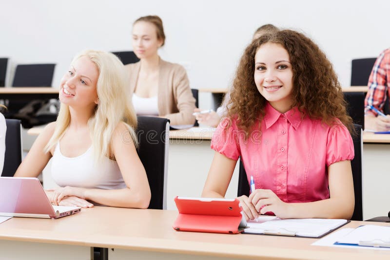 Students at lesson stock image. Image of teaching, class - 53758451