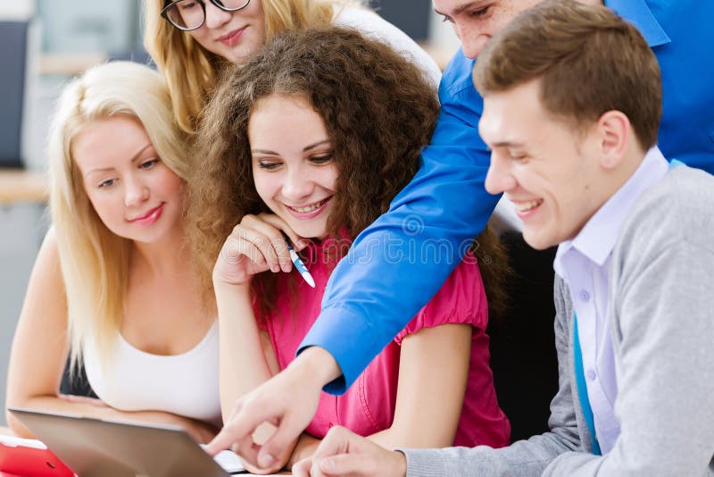 Students at lesson stock photo. Image of training, team - 56064334