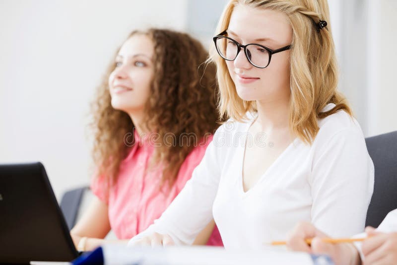 Students at lesson stock photo. Image of pupil, seminar - 56168038