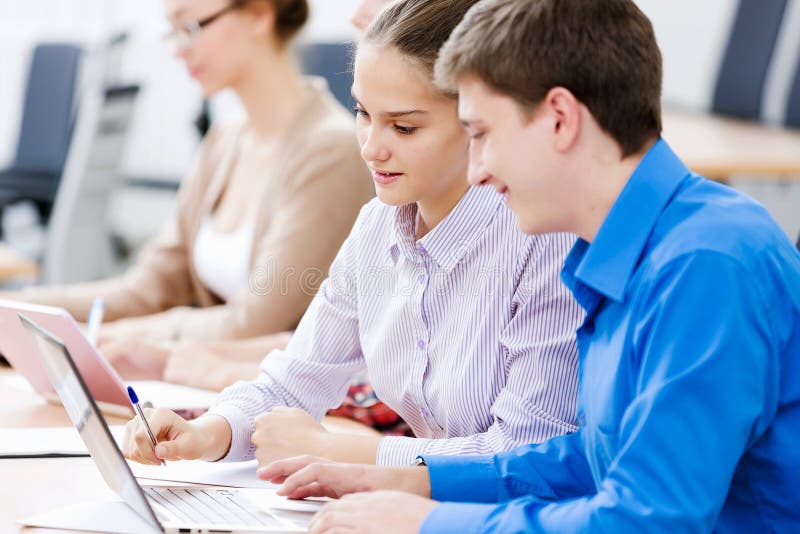 Students at lesson stock image. Image of education, laughing - 56168457