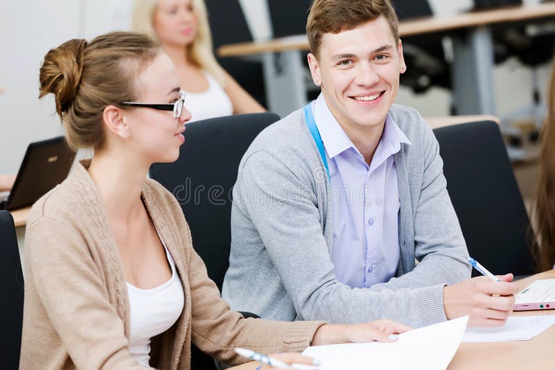 Students at lesson stock image. Image of lesson, education - 56291533