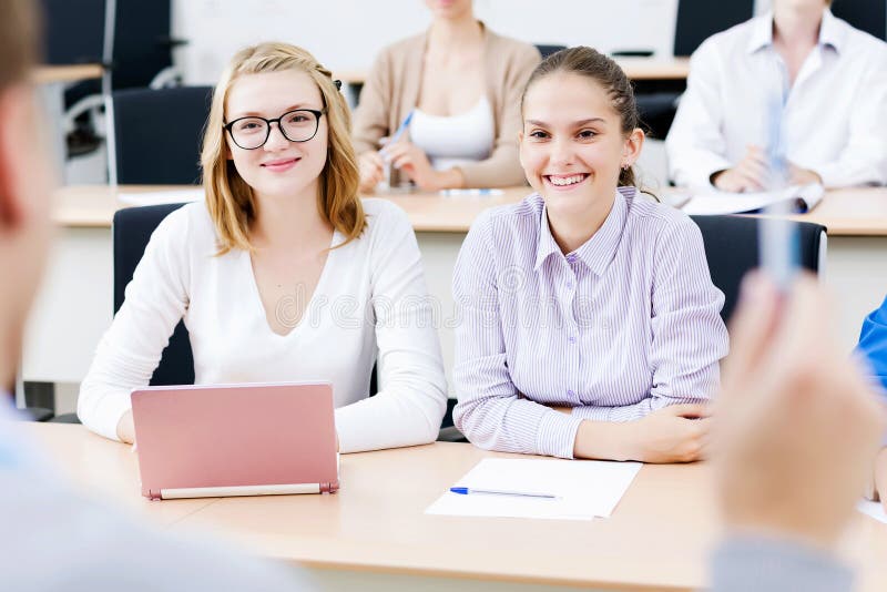 Students at lesson stock image. Image of campus, team - 56711095