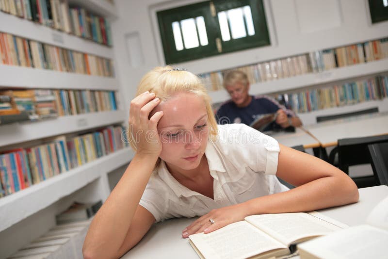 Students in library stock photo. Image of book, studying - 10834576