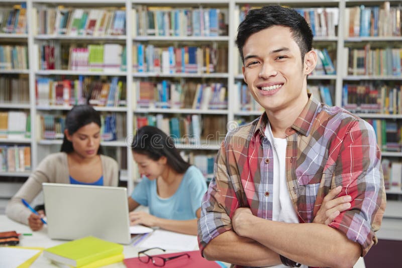 Students at a Library. Conceptual Image Stock Photo - Image of ...