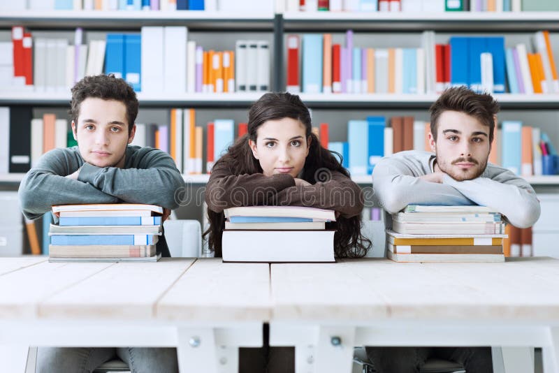 Students at the library stock image. Image of knowledge - 65916341