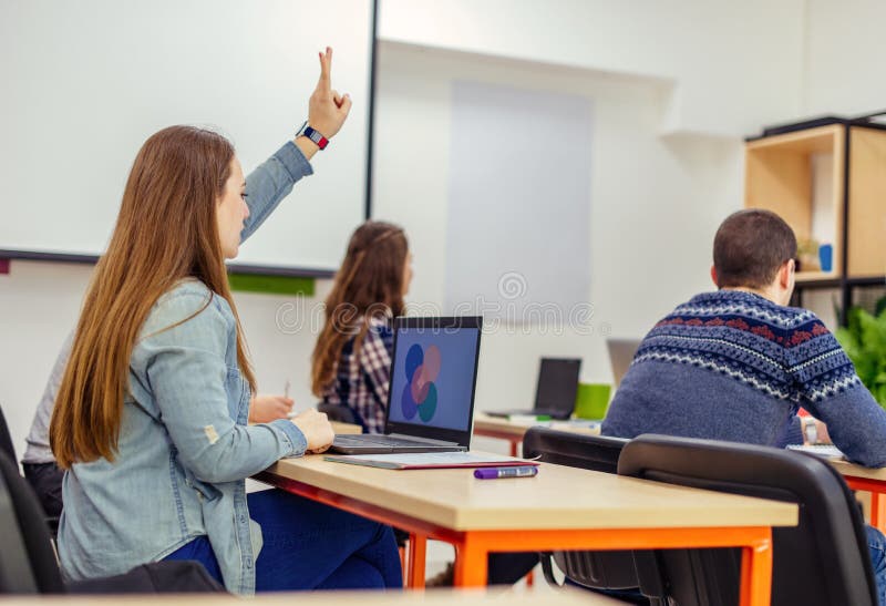 Students Looking Interested Stock Image - Image of caucasian, college ...