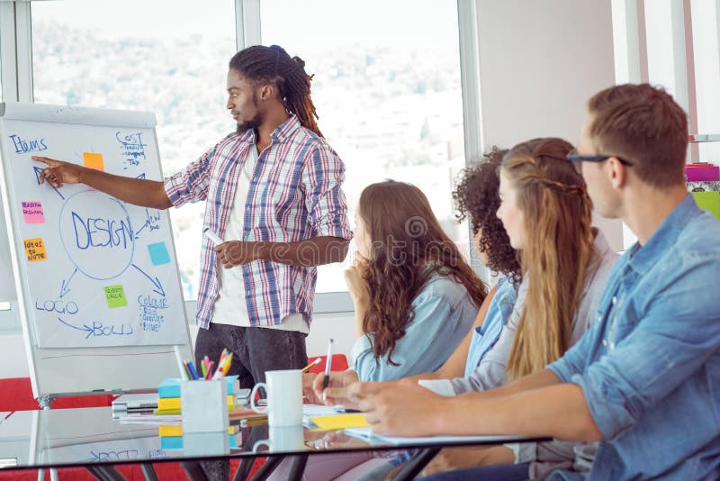 Students Looking at White Board Stock Photo - Image of female, graphics ...