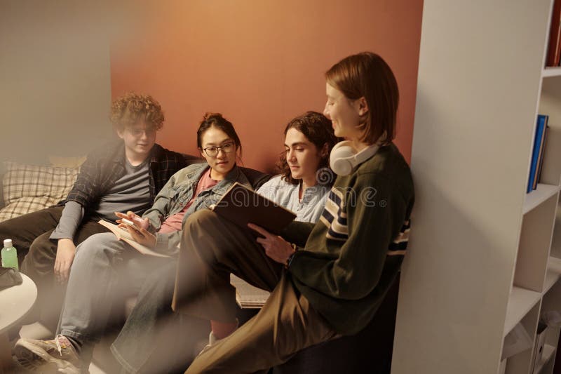 Students in Lounge stock photo. Image of education, learn - 362007502