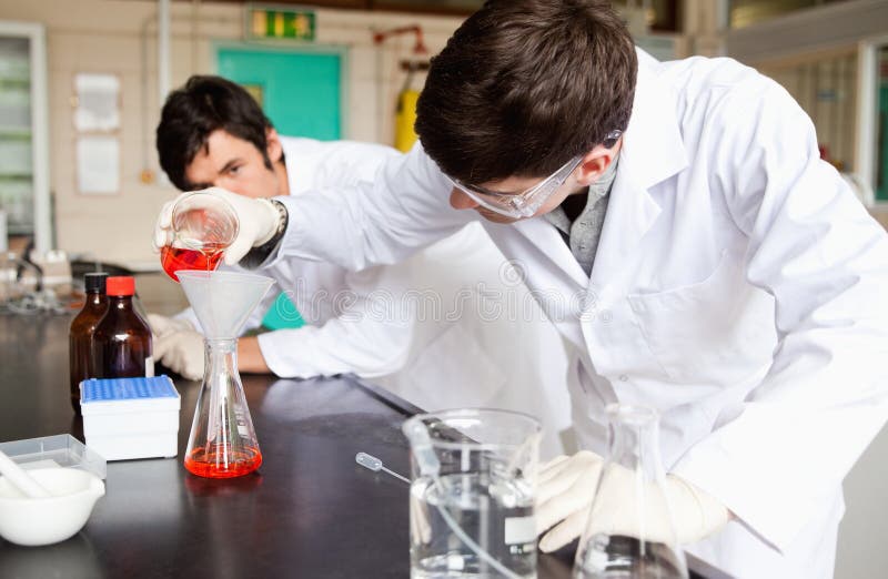 Students Making an Experiment Stock Image - Image of experiment, care ...