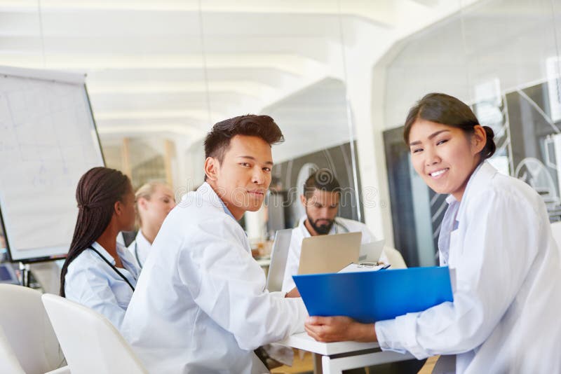 Students in Medical School Seminar Stock Image - Image of colleagues ...
