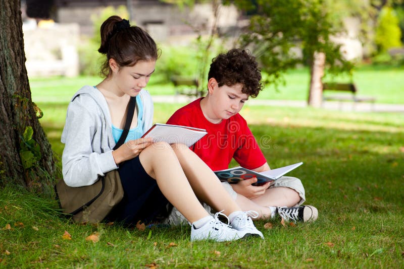 Students outdoor stock image. Image of person, books - 20933987