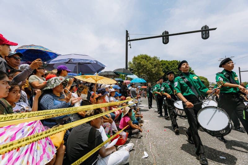 Students Parade in Representation of the Battle of May 5 Editorial ...