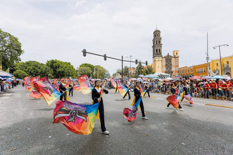 Students Parade in Representation of the Battle of May 5 Editorial ...