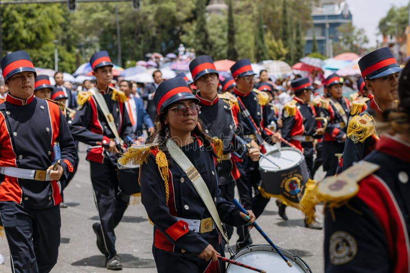 Students Parade in Representation of the Battle of May 5 Editorial ...