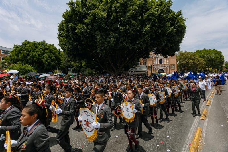 Students Parade in Representation of the Battle of May 5 Editorial ...