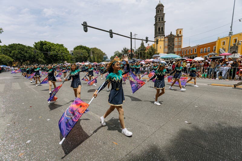 Students Parade in Representation of the Battle of May 5 Editorial ...