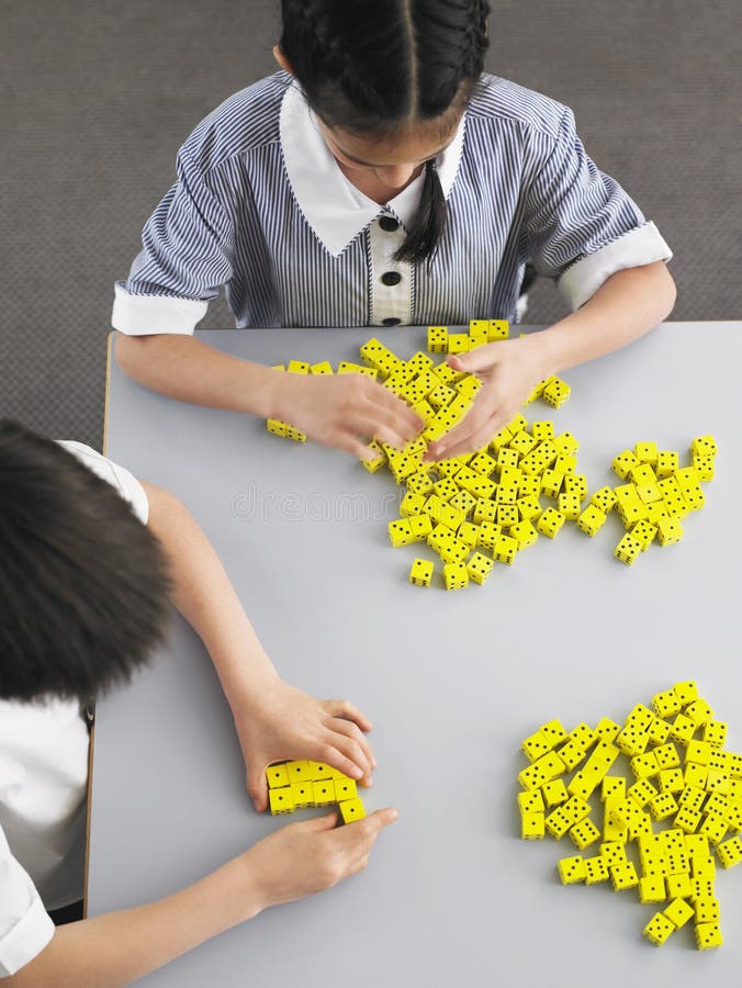 Students Playing with Dice in Class Stock Image - Image of ideas ...