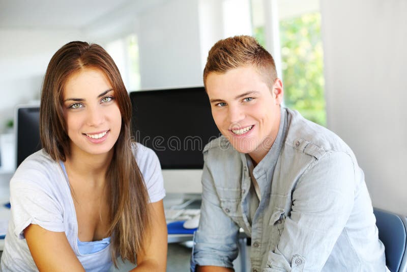 Students portrait stock photo. Image of science, team - 26497920