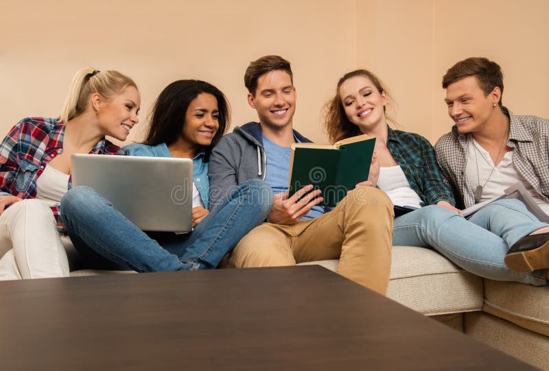 Students Preparing for Exams Stock Photo - Image of group, learning ...