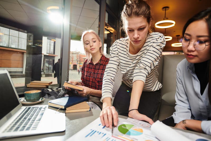 Students Preparing for Homework Stock Photo - Image of communication ...