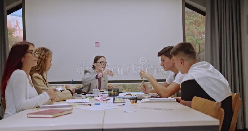 Students Studying with Professor after Class: Collaboration, Learning ...