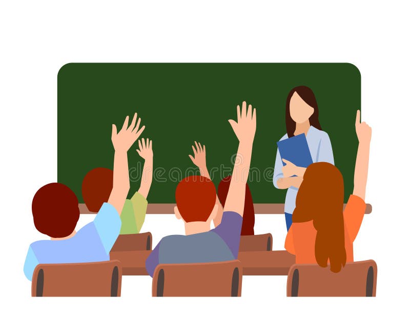 Clipart Student Raising Hand