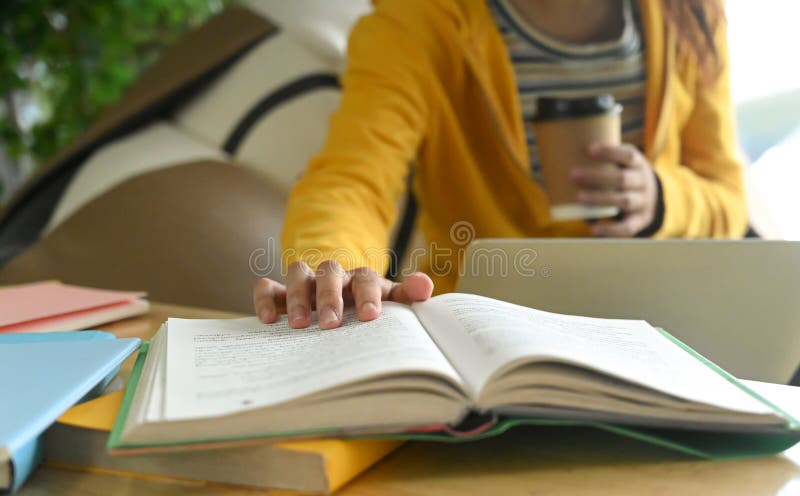 Students are Reading Books and Taking Notes for Exam Preparation Stock ...
