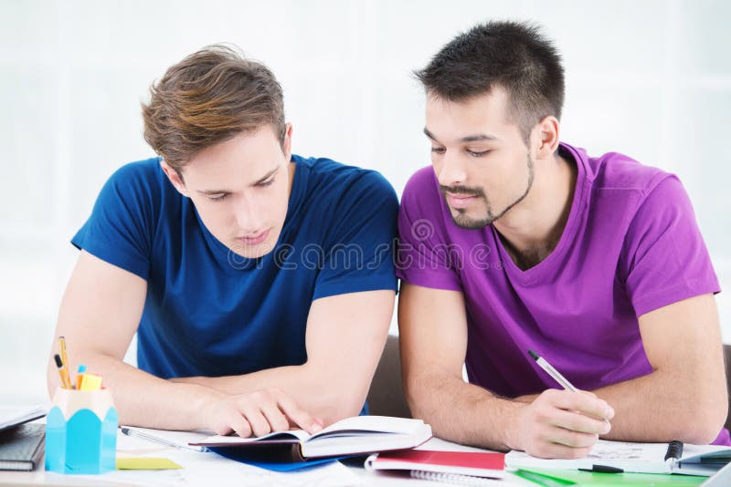 Students Reading in Classroom Stock Photo - Image of lecture, college ...