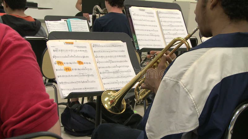 Students Reading Sheet Music in Class (2 of 9) Stock Video - Video of ...