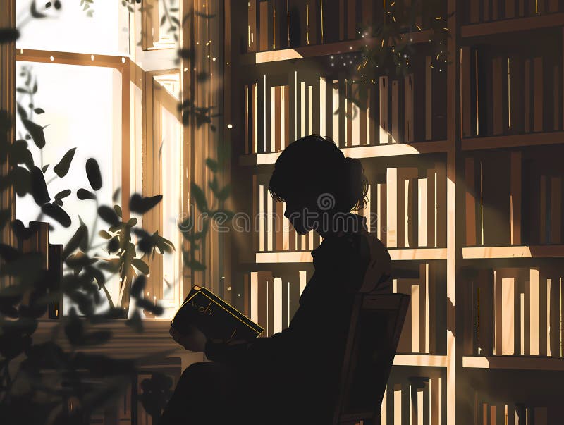 Students Reading Time in the Library on World Book Day Stock ...