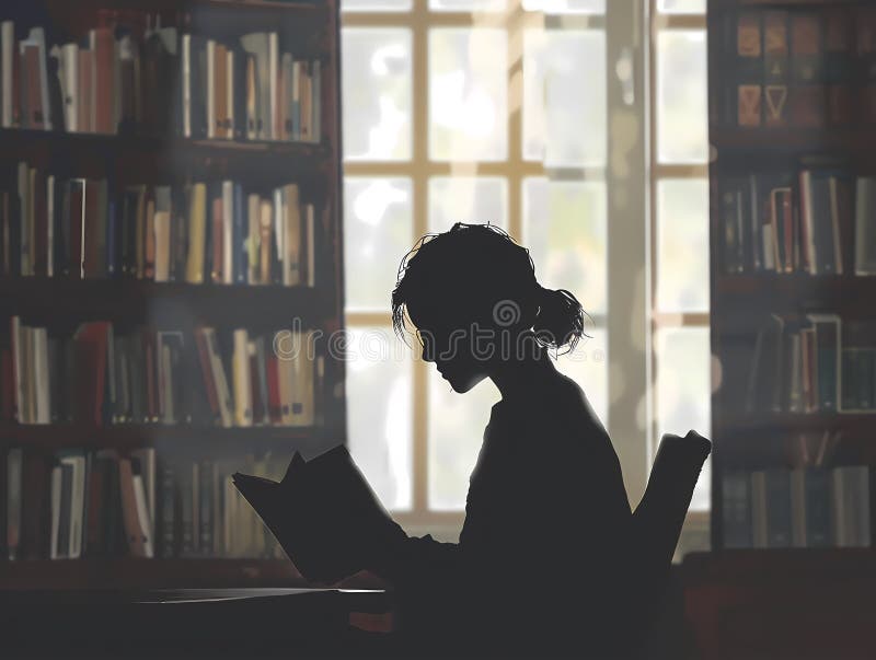 Students Reading Time in the Library on World Book Day Stock ...