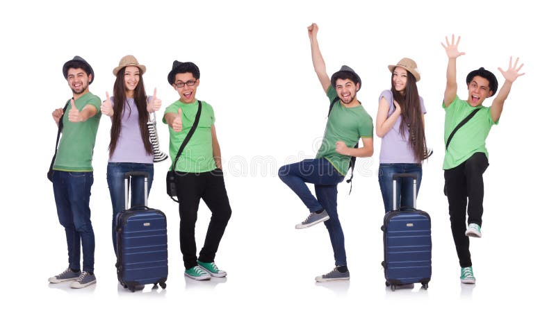 Students ready for travel stock image. Image of pair - 34665149